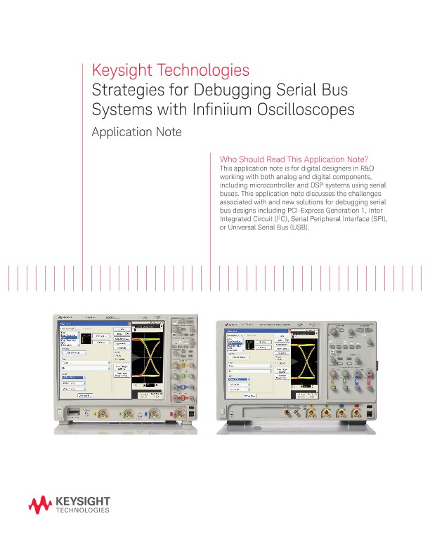Debugging Serial Bus Systems with Infiniium Oscilloscopes PDF Asset Page | Keysight